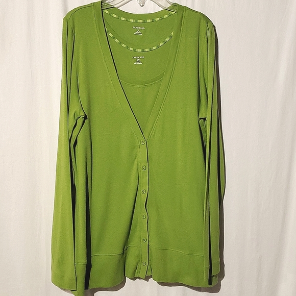 Lands' End | Sweaters | Cotton Knit Sweater Set Land End | Poshmark